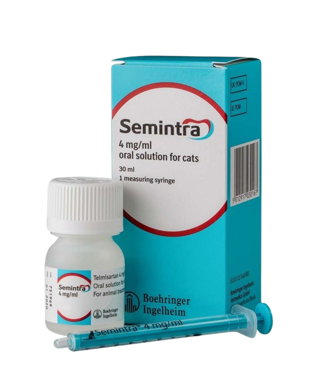 Semintra (Telmisartan) 4mg/ml Oral Solution for Cats - 30ML – PetProject.HK